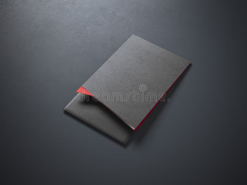 Black Business Card with Red Inside Stock Image - Image of clean, paper ...