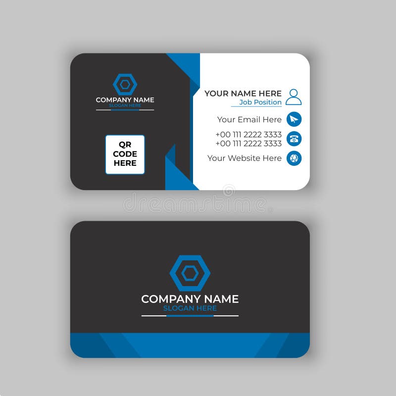 Sleek and Stylish Business Card Design Featuring Company Logo and ...