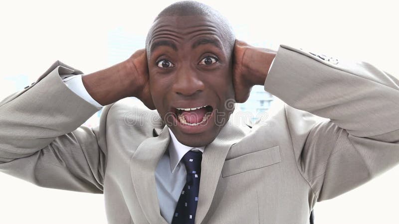 Man Shouting with Hands Cupped Around Mouth Stock Video - Video of ...