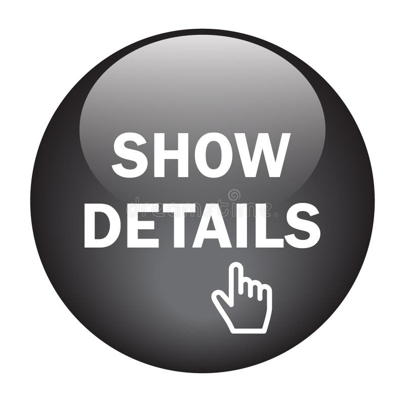 Show details button stock illustration. Illustration of info - 220126094
