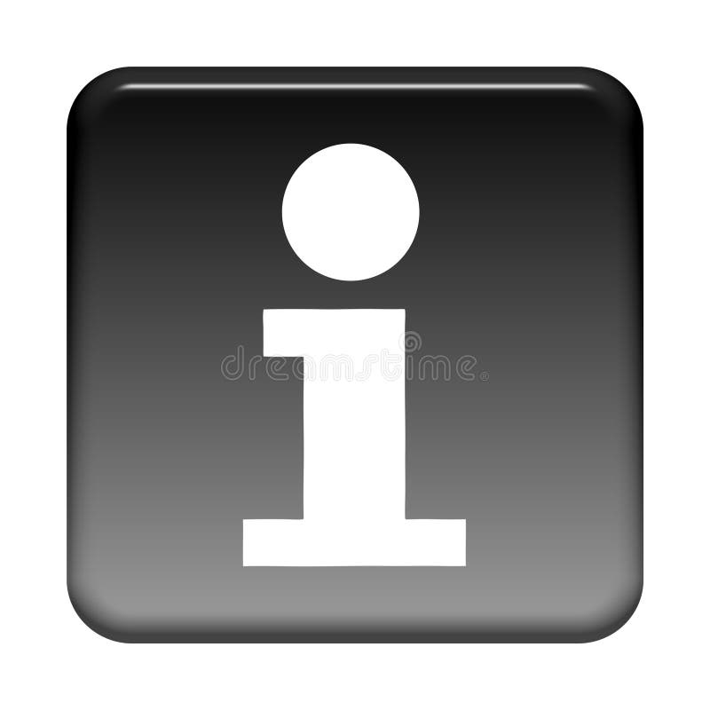 Black Button: Info stock illustration. Illustration of service - 135291010