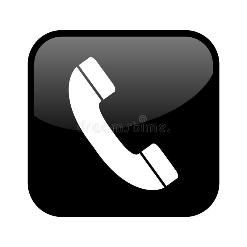Telephone Hotline Icon in Circle Stock Illustration - Illustration of ...