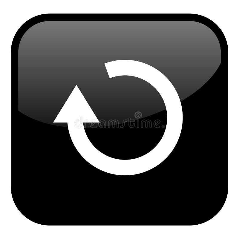 Black Update Isolated Vector Icon. Simple Element Illustration from ...