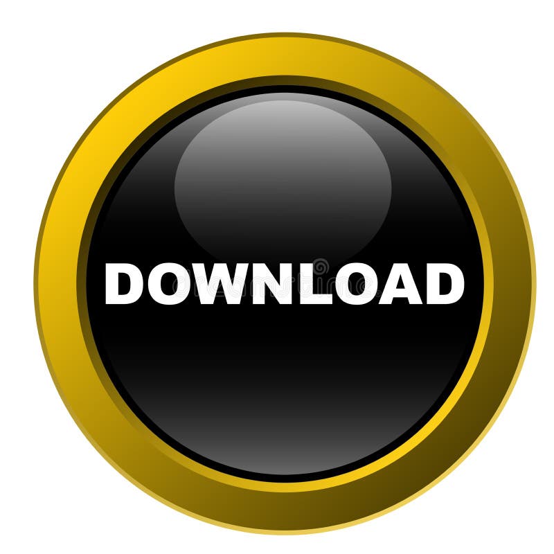 Black Button With The White Words Download Stock Illustration