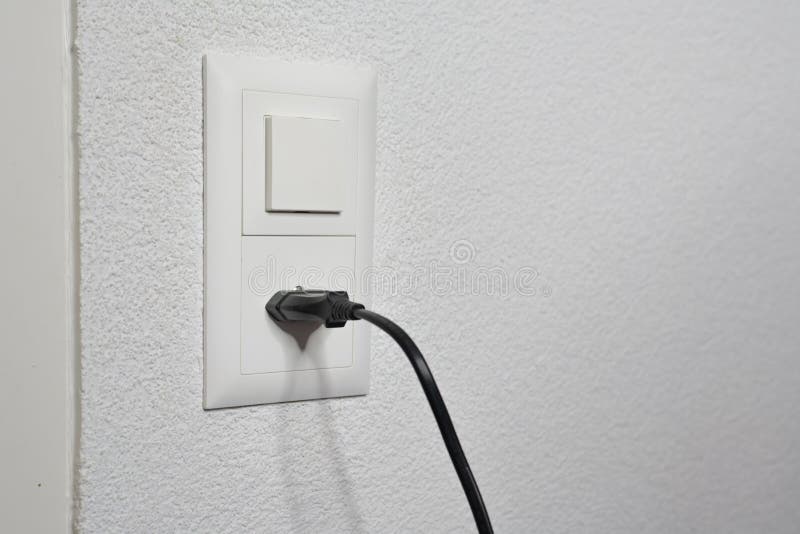 Plugged in socket stock image. Image of consumption, connect - 16137533