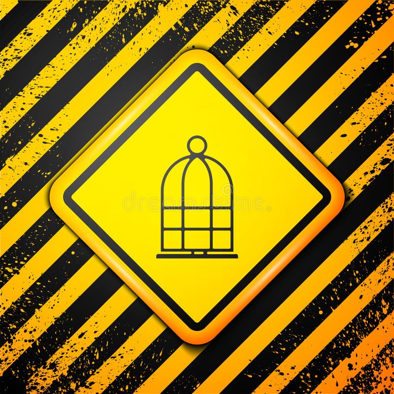 Warning Cage Symbol Sign, Vector Illustration, Isolate on White ...