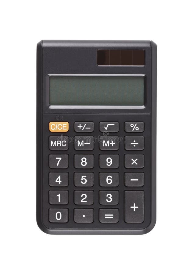 Black calculator stock image. Image of finance, study - 24569331
