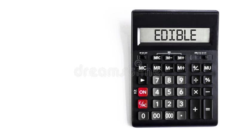 Calculator with Text DREAMS COME TRUE with White Paper Stock Image ...