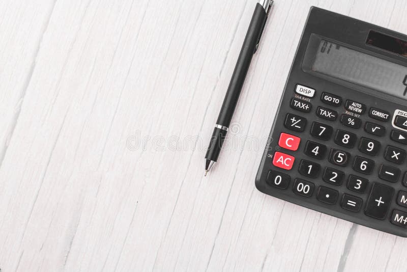 Black Calculator on Texture Background Stock Image. Stock Photo - Image ...