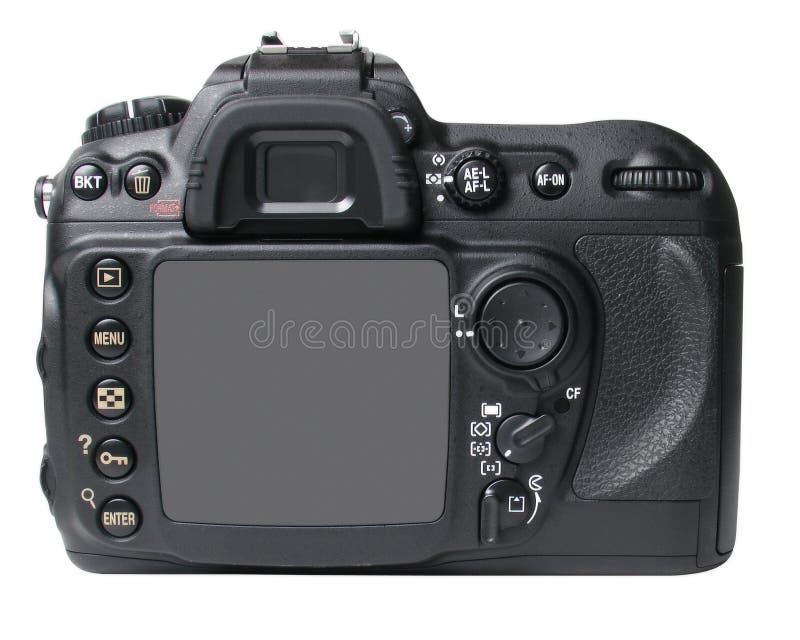 Retro Camera Front Back Isolated White Background Stock Photos - Free ...