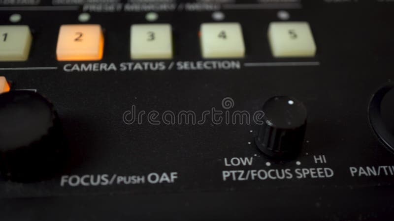 Black Camera Control Panel. Remote Control with Buttons and Joystick ...