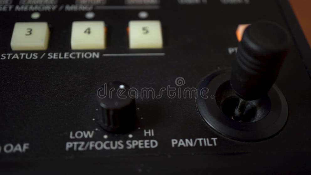 Black Camera Control Panel. Remote Control with Buttons and Joystick ...