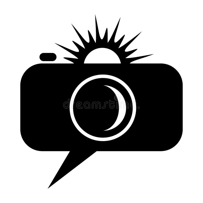 Black Camera Icon, Simple Style Stock Vector - Illustration of black ...