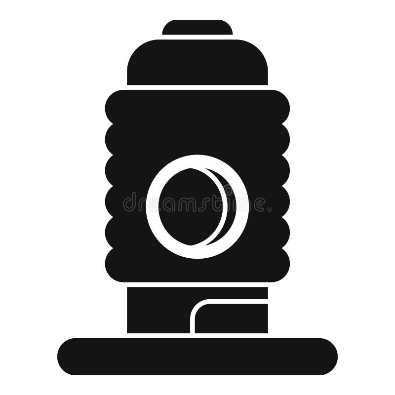 Black Camera Lens Icon on White Background Stock Vector - Illustration ...