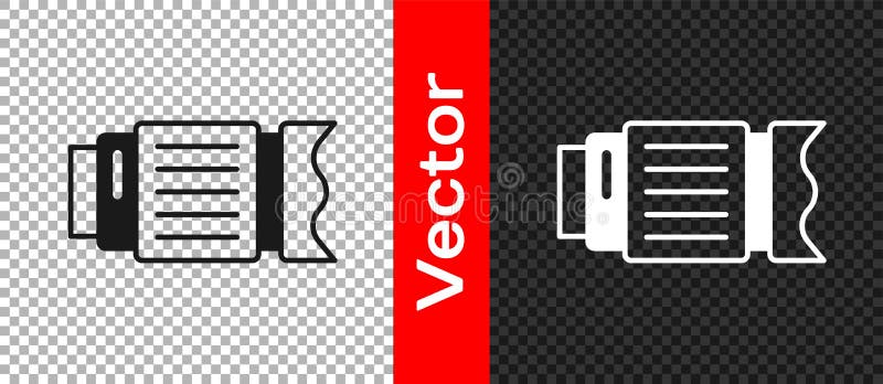 Black Camera Photo Lens Icon Isolated on Transparent Background. Vector ...