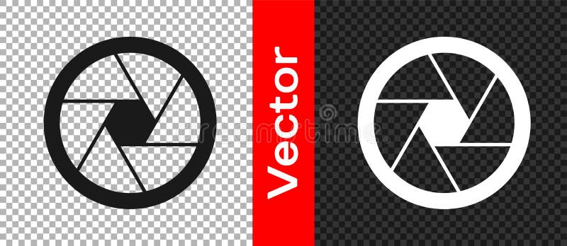 Black Camera Shutter Icon Isolated on Transparent Background. Vector ... Black Camera Shutter Icon Isolated on Transparent Background. Vector ...