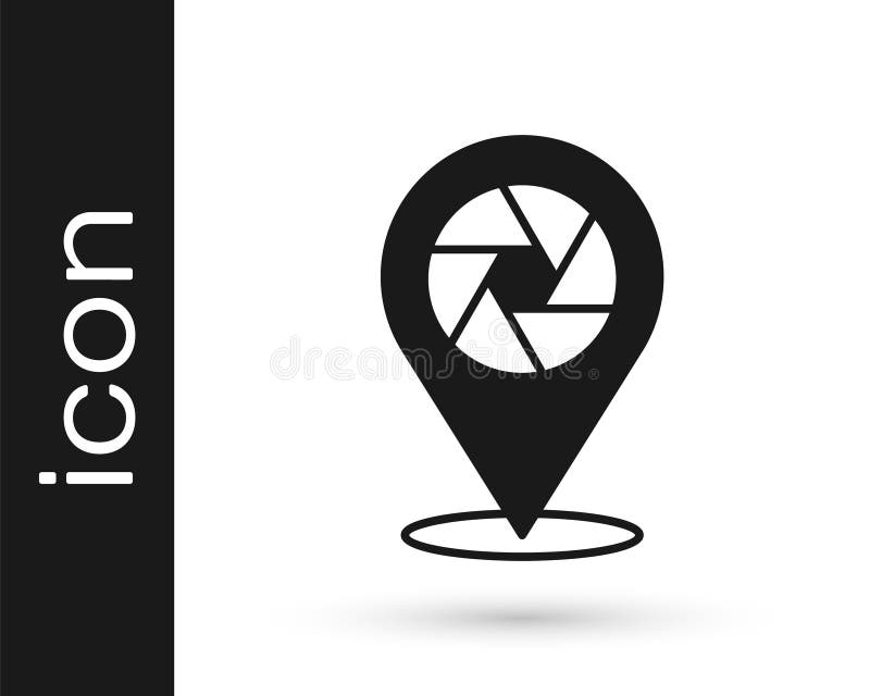 Black Camera Shutter Icon Isolated on White Background. Vector Stock ... Black Camera Shutter Icon Isolated on White Background. Vector Stock ...