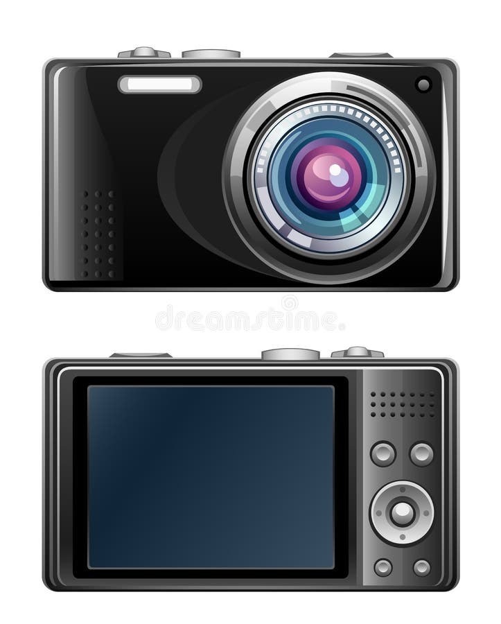 Black camera stock vector. Illustration of camcorder - 84057726