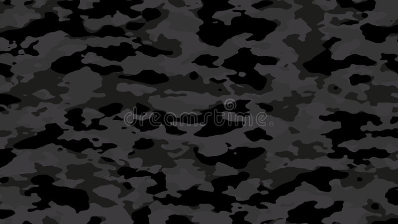 Black Camouflage. Military Camouflage Stock Illustration - Illustration ...