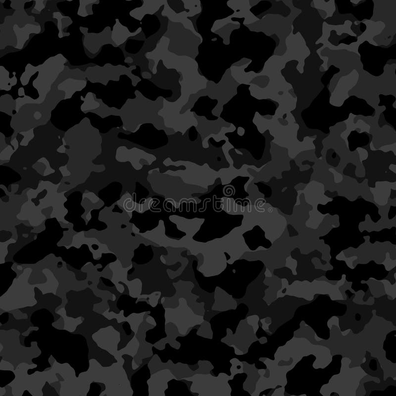 Black Camouflage. Military Camouflage Stock Illustration - Illustration ...
