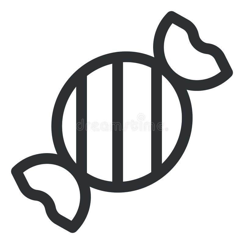 Candy jar, icon stock vector. Illustration of celebration - 258927988