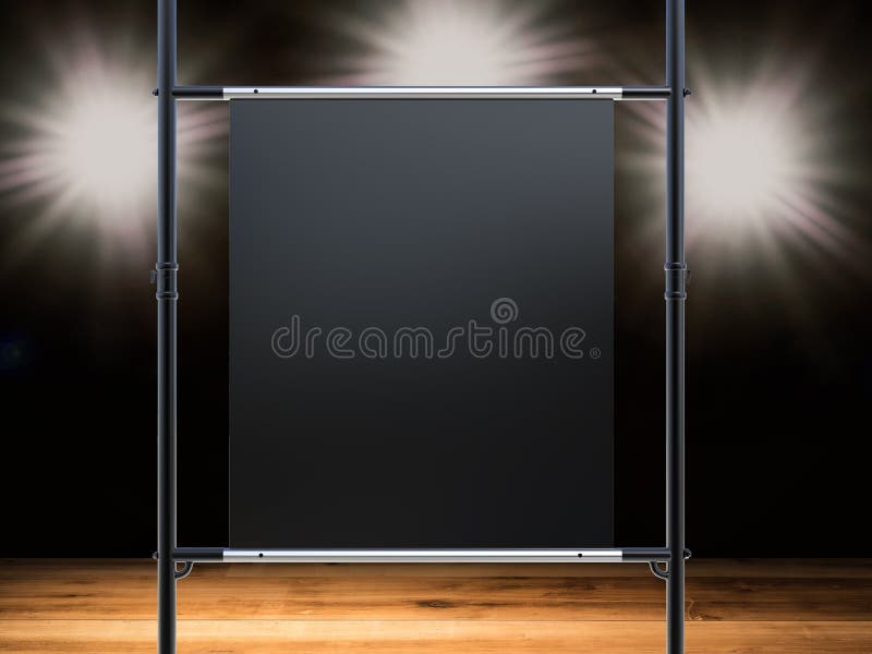 Black Canvas Stretch on Metal Pipe Stock Image - Image of light, curve ...