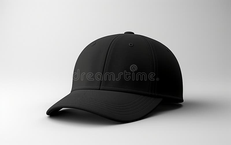 Black Cap on a Background with Transparency -Generative Ai Stock ...