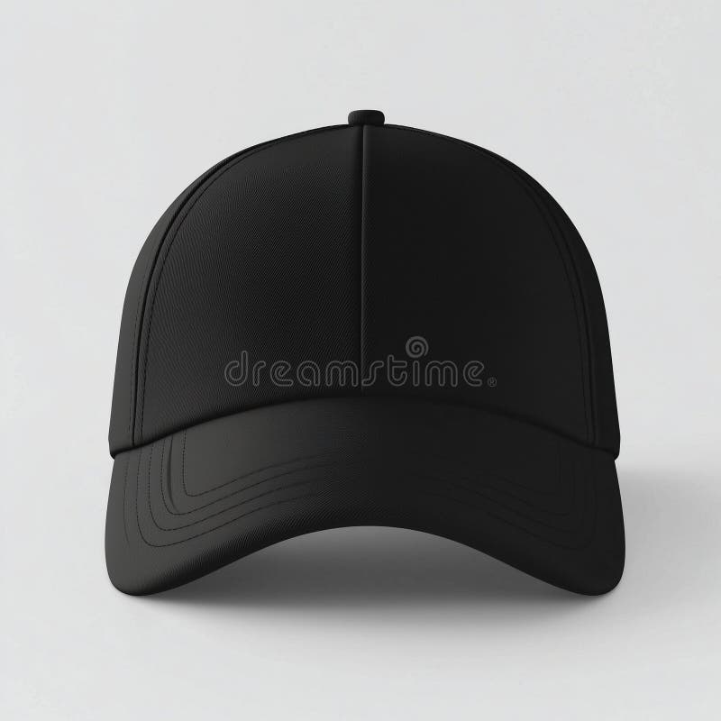 Black Cap Mockup Suitable for Branding or Promotional Designs in a ...