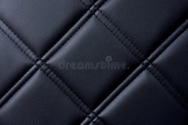 Black Capitone Texture with Rhombus or Chequered Pattern Stock Photo ...