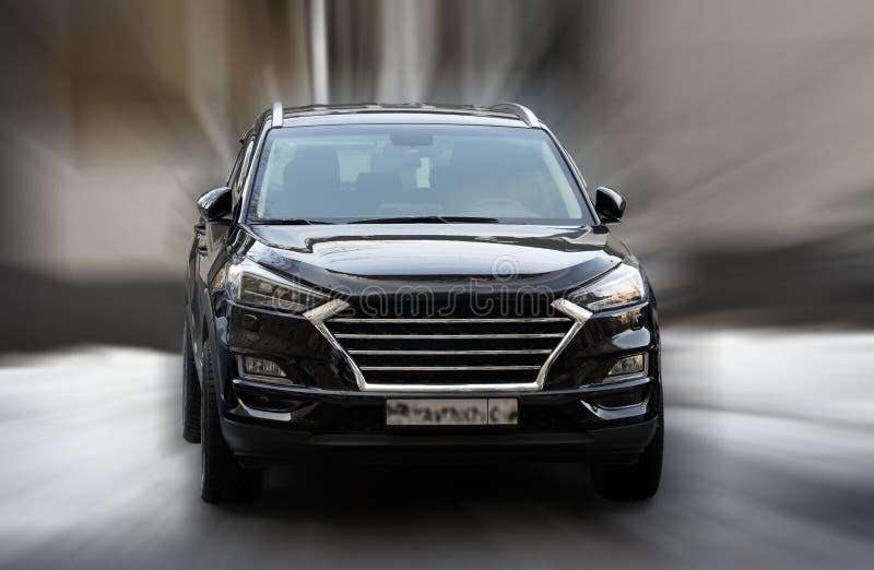 Black car crossover. stock image. Image of warm, blurred - 173316065