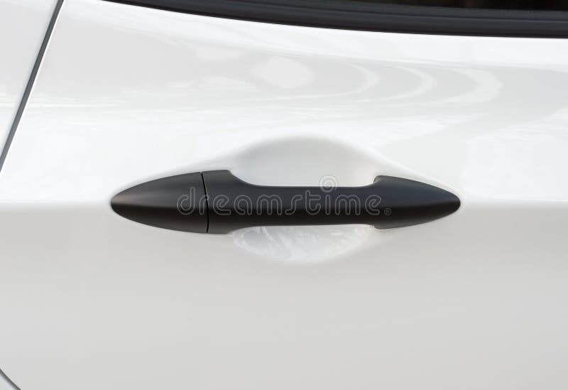 Black car door handle stock photo. Image of vintage, reflection - 93270890