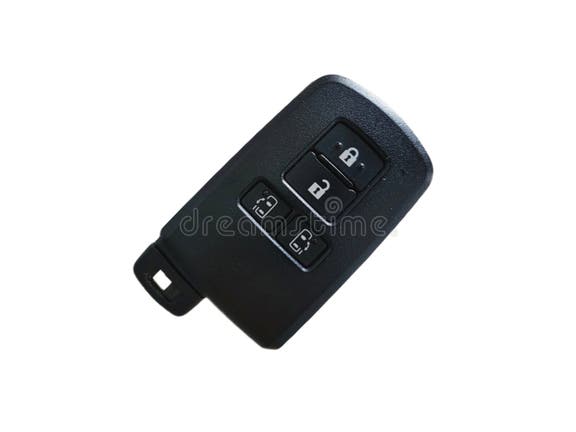 Black Car Key Remote with Four Buttons Stock Illustration ...