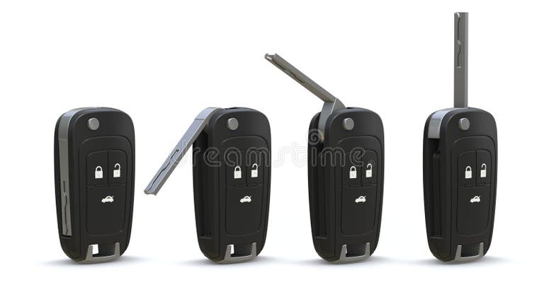 Black Car Key Set stock illustration. Illustration of transportation - 309512322