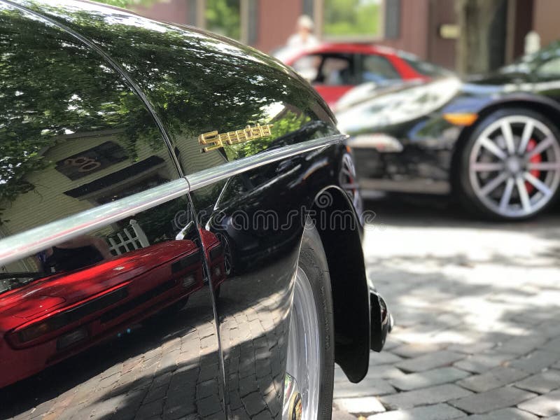 Black Porsche 911 Speedster Editorial Photography - Image of show ...