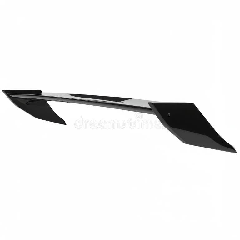 Black Car Spoiler Wing stock illustration. Illustration of modification ...