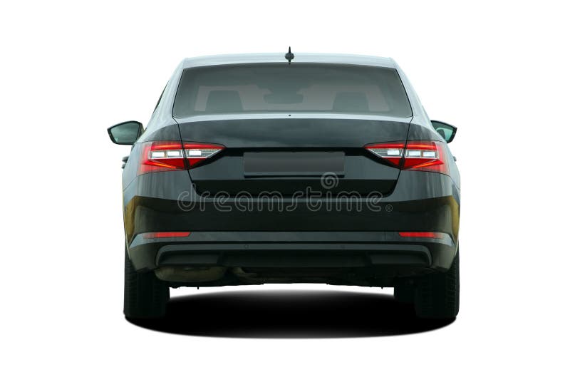 Black hatchback rear view stock image. Image of hatchback - 31417301