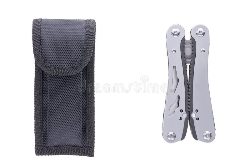 Hight Quality Black and Grey Multi-tool with Case Stock Photo - Image ...