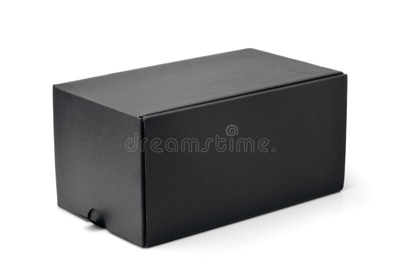 Black cardboard boxes stock image. Image of cardboard - 13277533