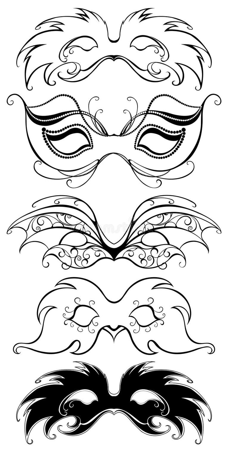 Outline Carnival Masks Stock Illustrations – 1,288 Outline Carnival ...