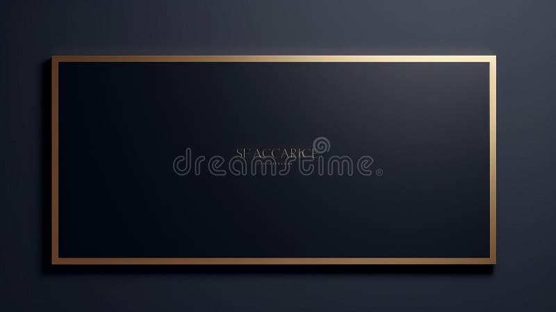 Black Cashmere Sign Mockup on Navy Background Template Stock ...