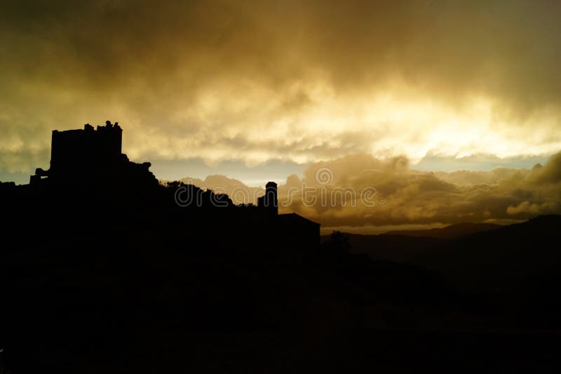 Black Castle stock image. Image of horizont, castle, architecture ...