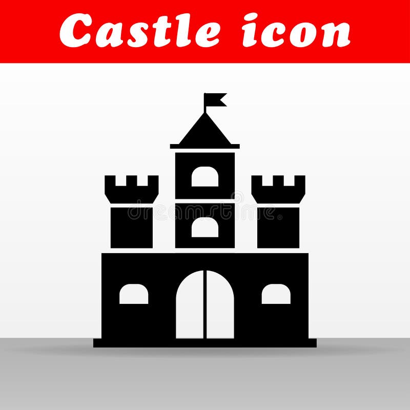 Black Castle Vector Icon Design Stock Vector - Illustration of kingdom ...