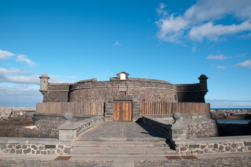 Black Castle stock photo. Image of santa, castillo, black - 34696982