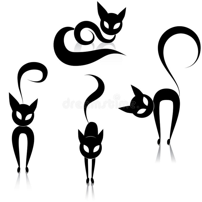 Black Cat Posing Stock Illustrations – 4,523 Black Cat Posing Stock ...
