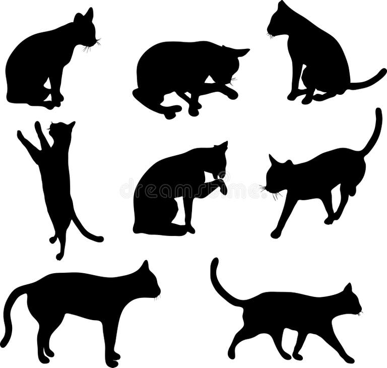 Cat Outline Tracing Stock Illustrations – 324 Cat Outline Tracing Stock ...