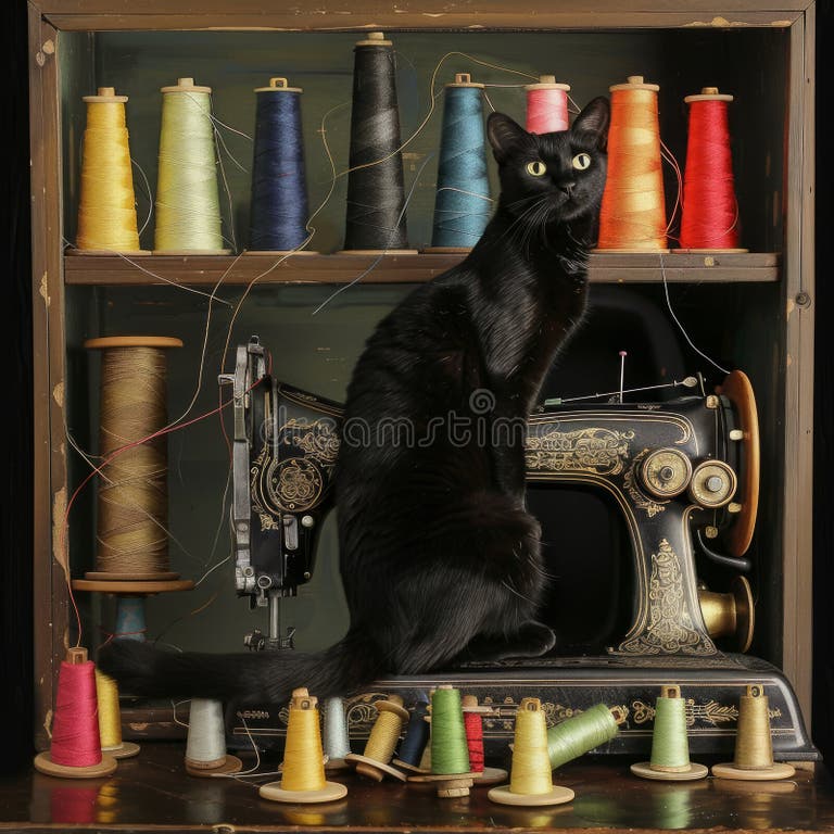 Funny Cat Machine Embroidery Designs Stock Photos - Free & Royalty-Free ...