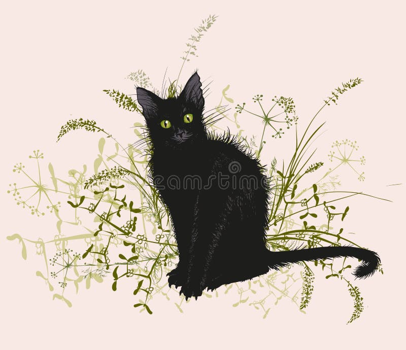 Cat Grass Stock Illustrations – 4,517 Cat Grass Stock Illustrations ...