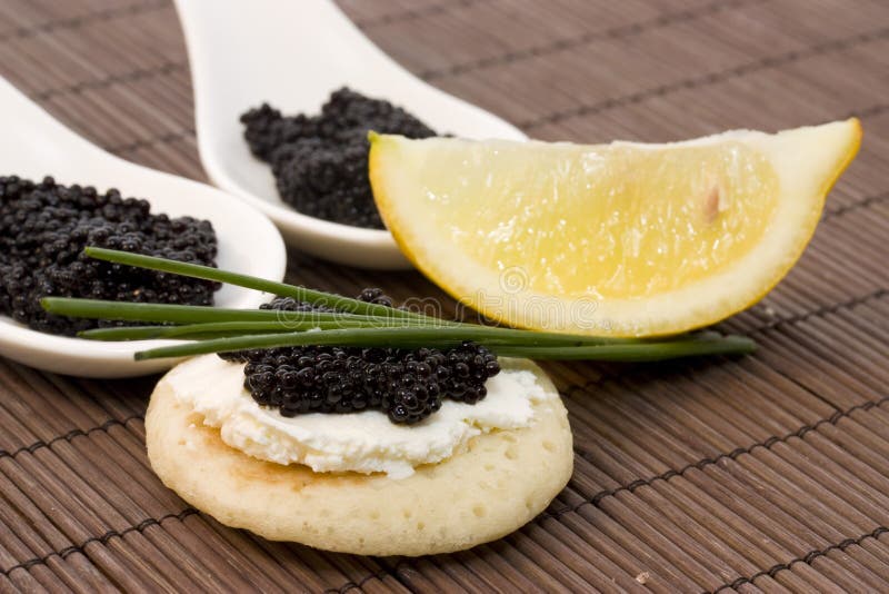 Black caviar stock image. Image of meal, mini, healthy - 13794823