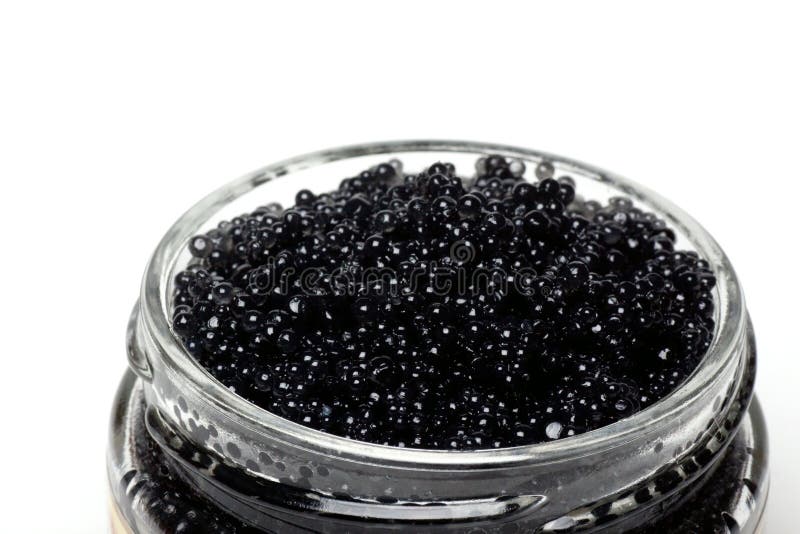 Black caviar. stock image. Image of healthy, close, isolated - 14619639