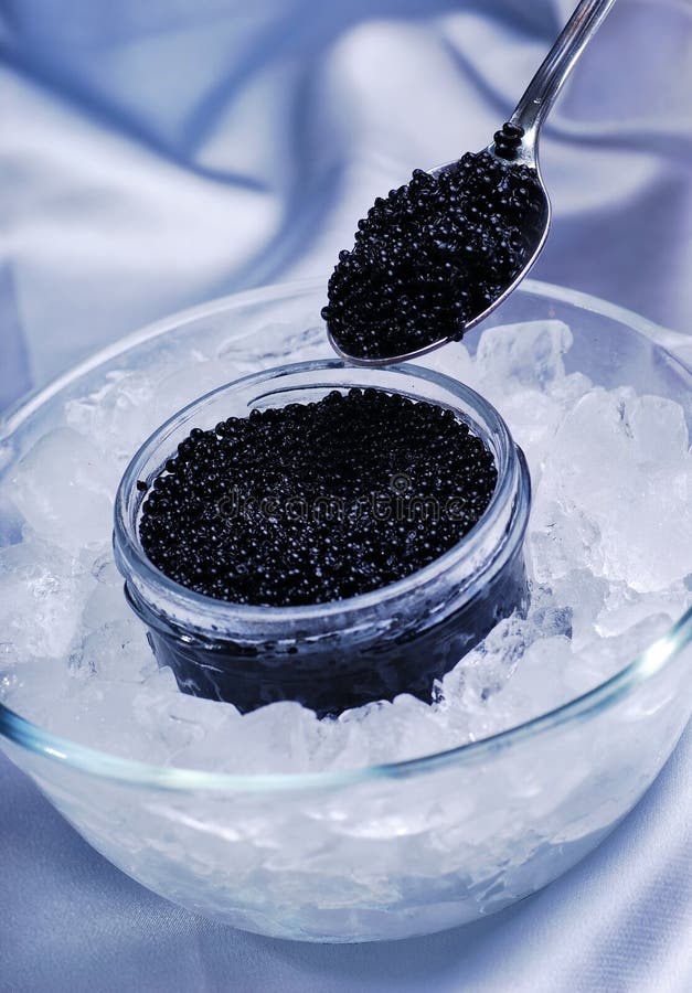 Black caviar stock image. Image of salty, fish, macro - 25174159